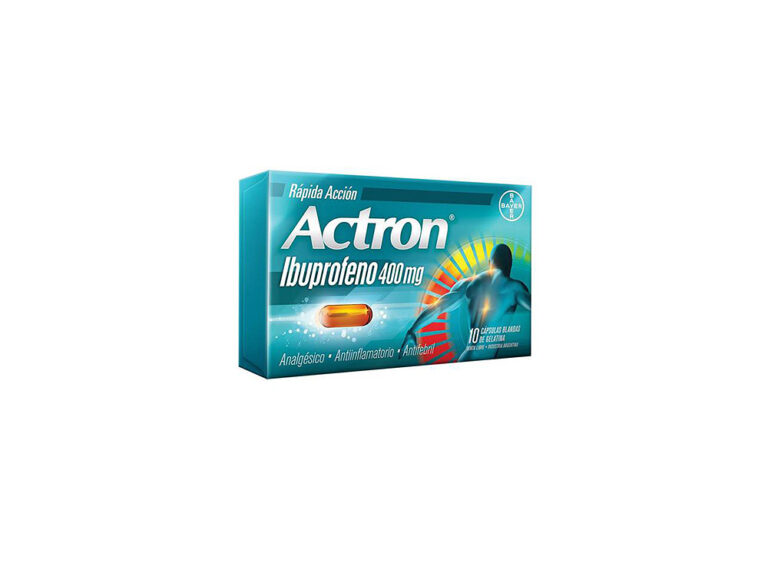 Actron Ibuprofeno 400mg x 10 Cápsulas Blandas – Farmacias Geminis