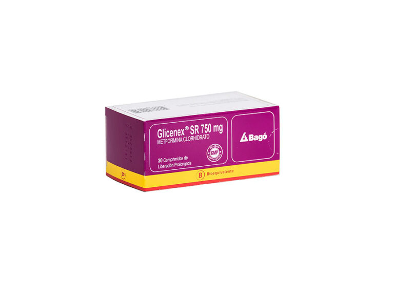 Glicenex Sr 750 Mg 30 Comprimidos Recubiertos Liberación Prolongada ...