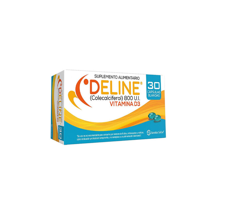 DELINE 800 UI VITAMINA D3 X 30 CÁPSULAS BLANDAS – Farmacias Geminis